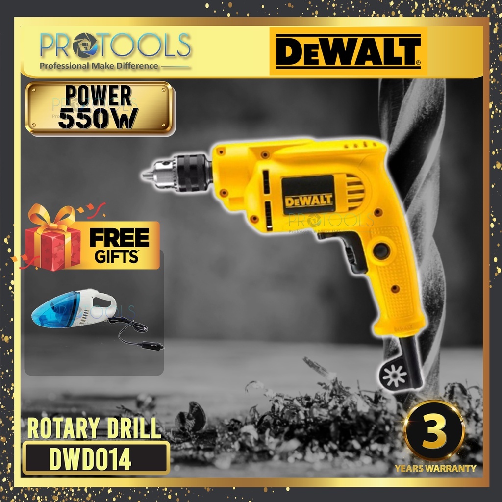 DEWALT DWD014 550W ROTARY DRILL FOC CAR VACUUM | Shopee Malaysia