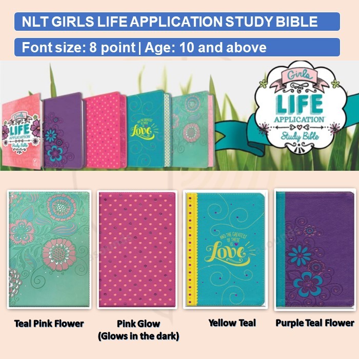 NLT Girls Life Application Study Bible | Children | Gladsounds | Shopee ...