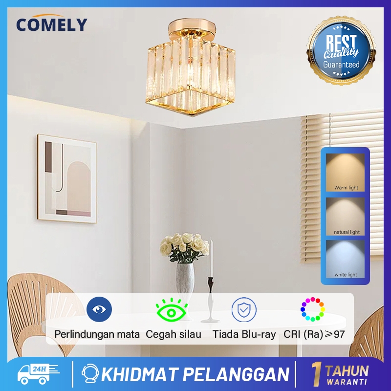 COMELY Lampu Siling Moden Lampu Kristal Lampu Siling Loket Lampu Loket ...