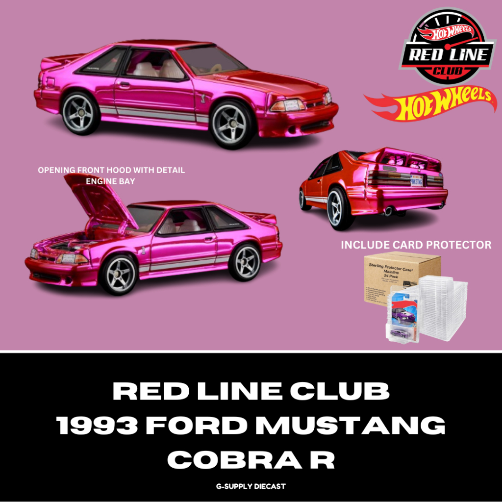 (RED LINE CLUB) RLC Exclusive Pink Edition 1993 Ford Mustang Cobra R ...