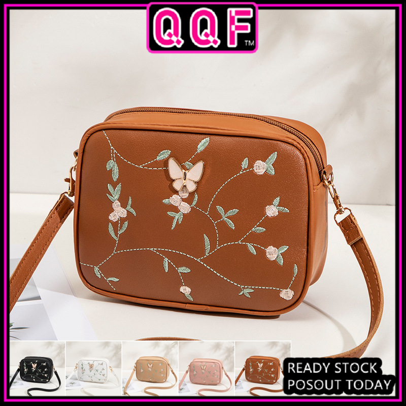 1614 PU SLING BAG KULIT leather Casual Beg Tangan Wanita women Shoulder ...