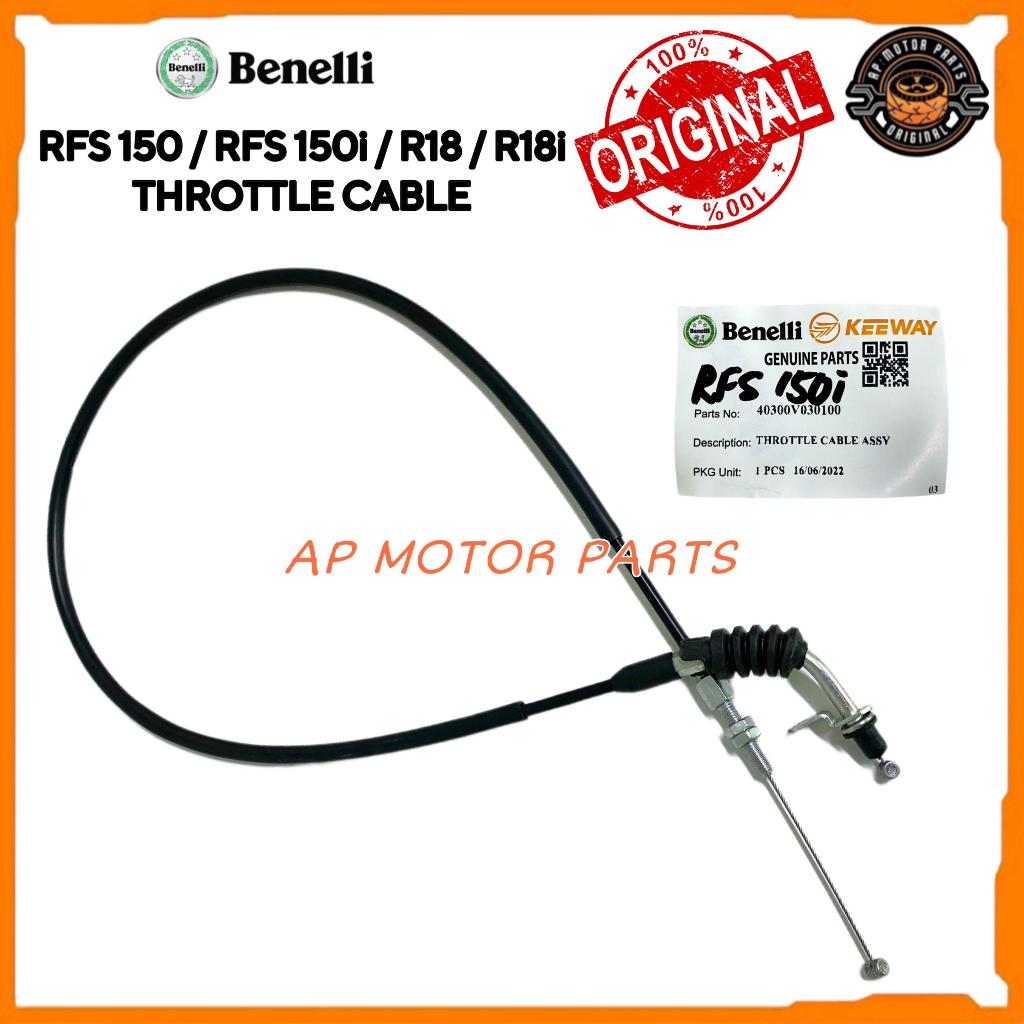 100% ORIGINAL BENELLI RFS150i RFS 150i & R18 R18i THROTTLE CABLE ASSY ...