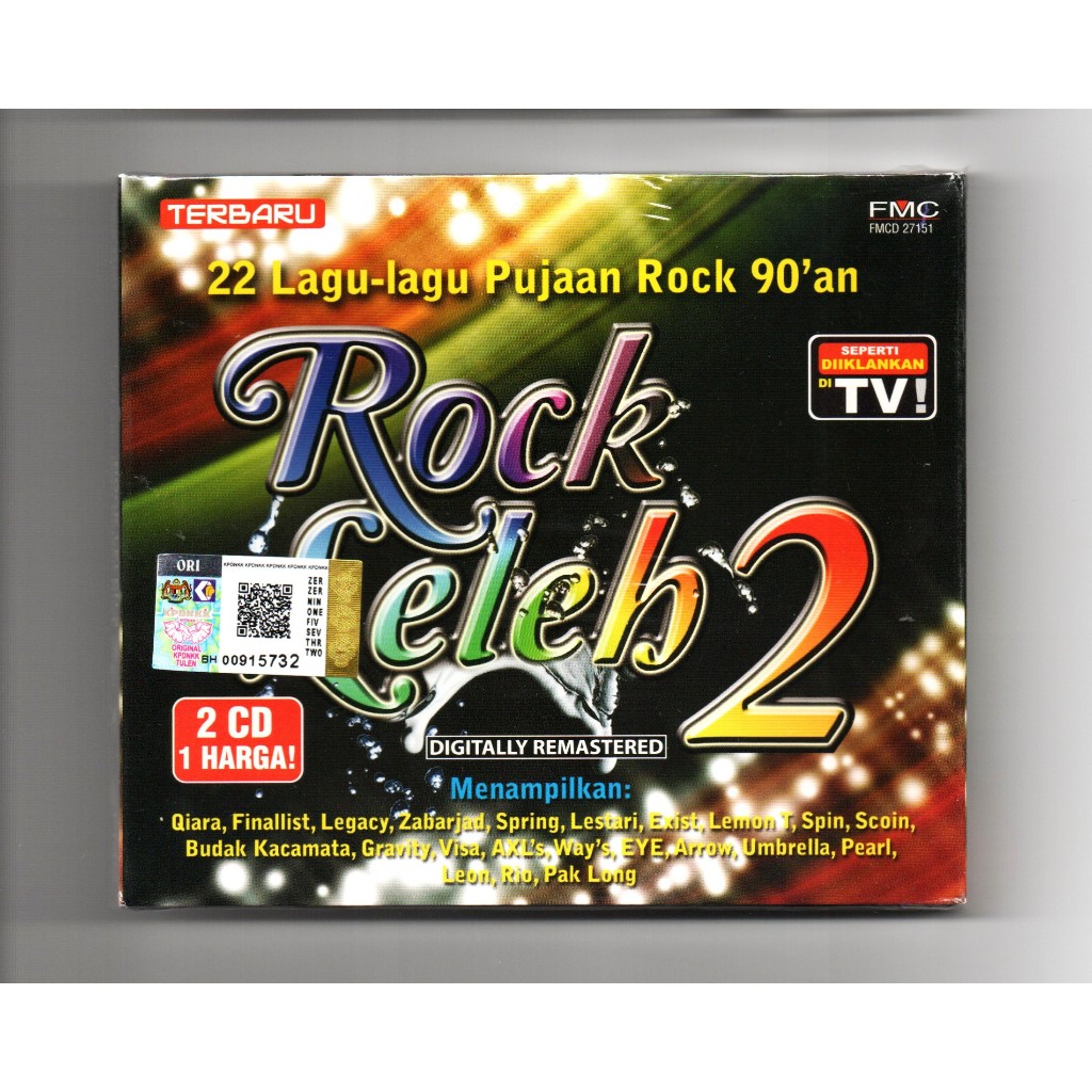 ROCK LELEH VOL.2 - 22 Lagu-Lagu Pujaan Rock 90'an ( 2 CD )[Qiara ...