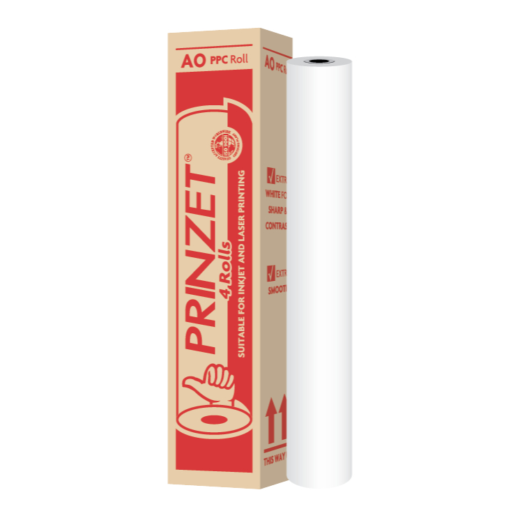 A0 841mm X 100M X 2" / PRINZET Plan Printing Paper (1 Roll/ Box ...