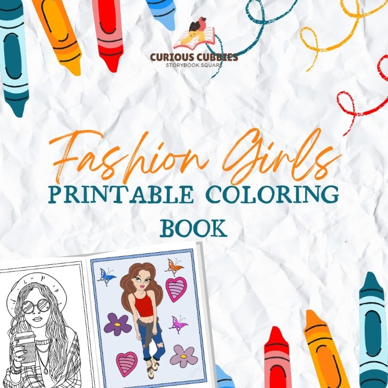 [Printable A4 Colouring Book] Fashion Girls Children Coloring Book | 25 ...