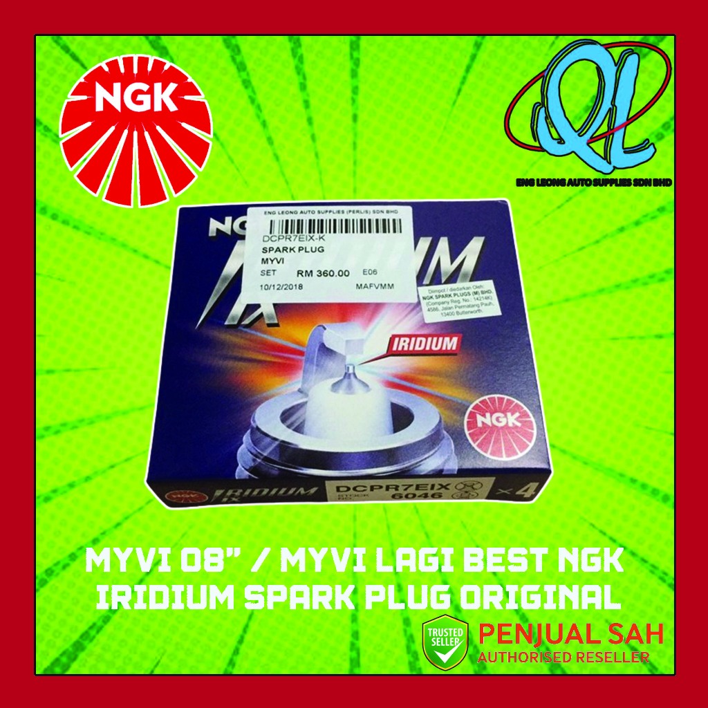 MYVI 08” / MYVI LAGI BEST NGK IRIDIUM SPARK PLUG ORIGINAL | Shopee Malaysia
