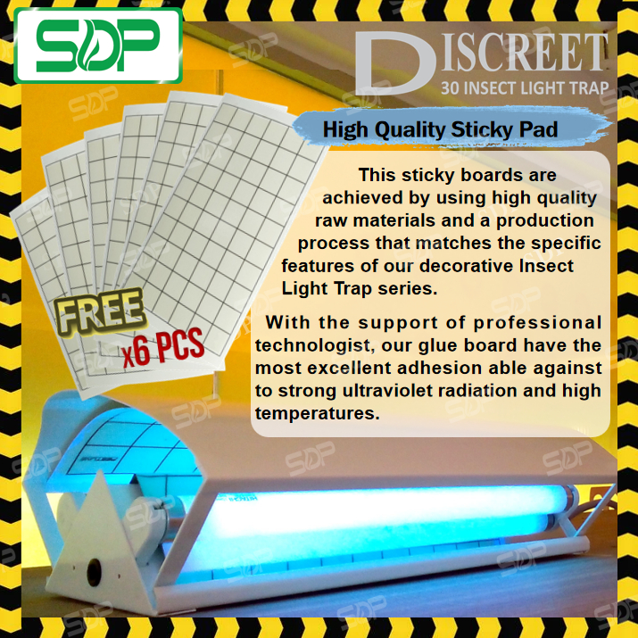 Discreet 30 Insect Fly Trap [2 YEARS WARRANTY !!!]/Sticky UV Light Trap ...