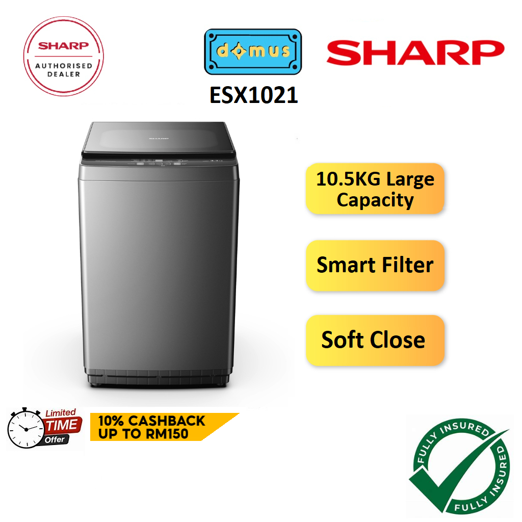 Sharp Washing Machine 10.5KG Top Load Washer Mesin Basuh Auto Murah 洗衣机 ...
