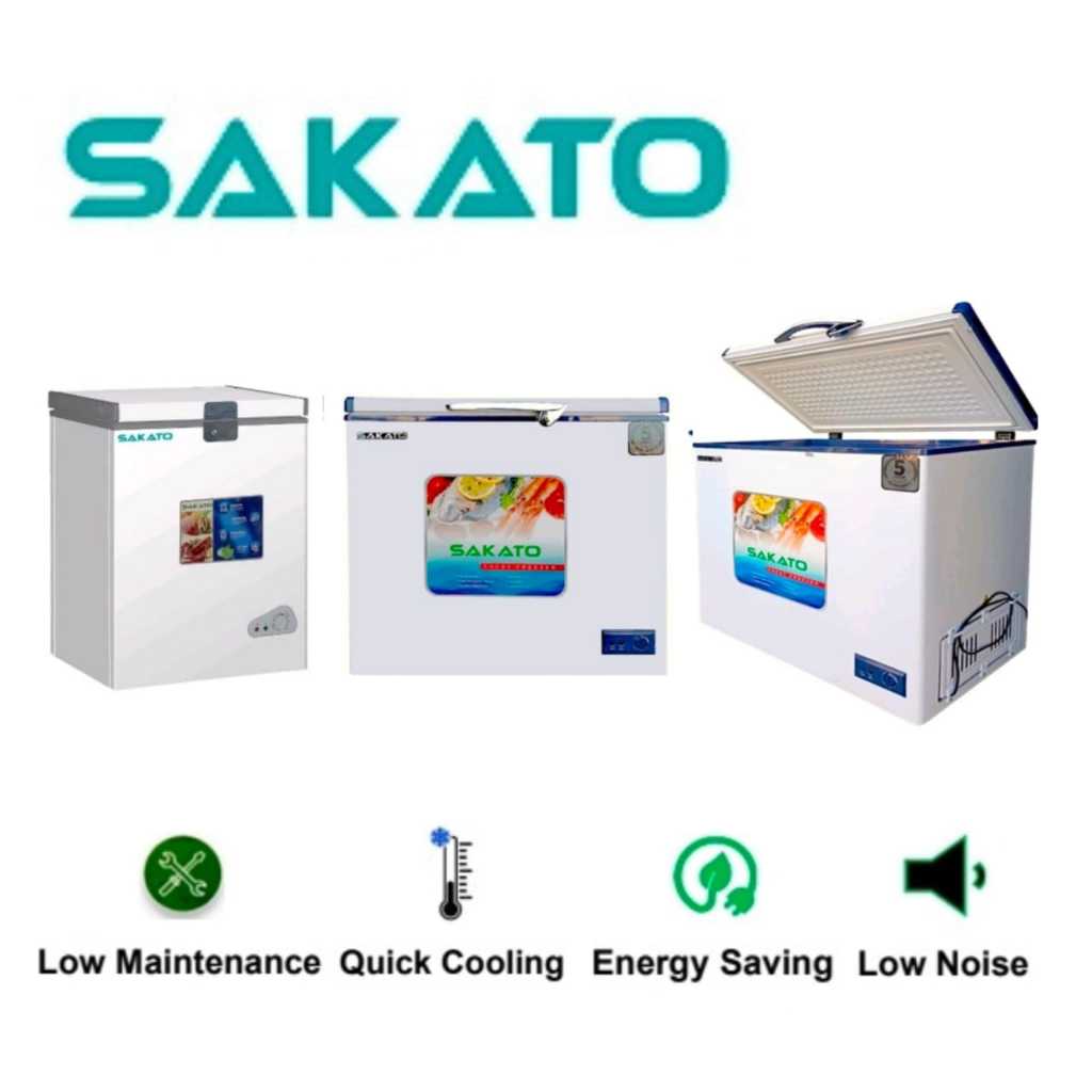 SAKATO Single Door Chest Freezer - Solid Top Chest Freezer Series ...