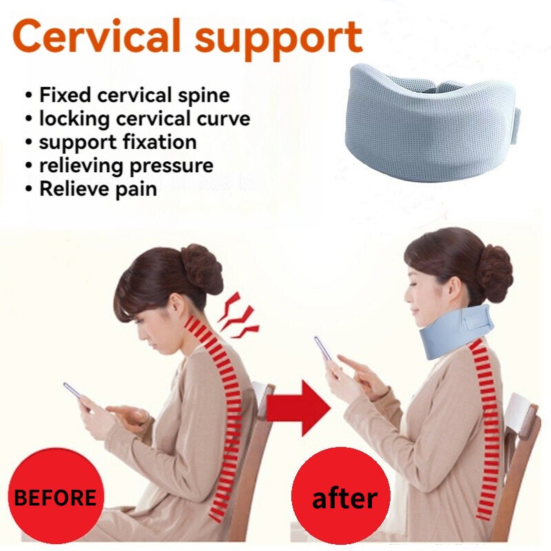 Japan Unisex Neck Brace Protection Neck Aligns Posture Corrector Neck ...
