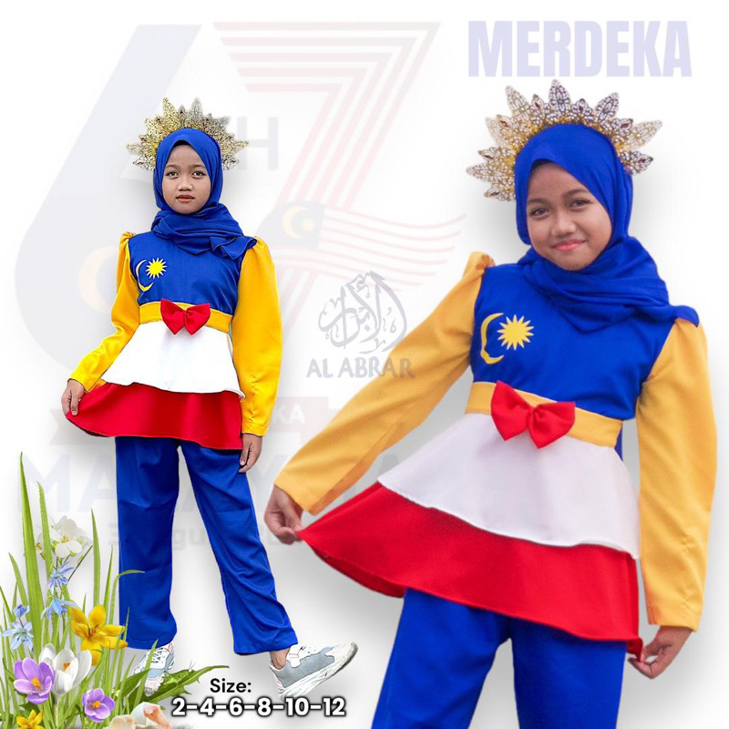BAJU MERDEKA/ BAJU BENDERA KANAK KANAK READY STOCK | Shopee Malaysia