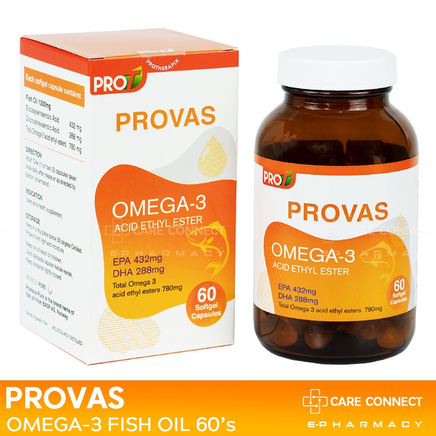 PROVAS Omega-3 Fish Oil Supplement 60's | Shopee Malaysia