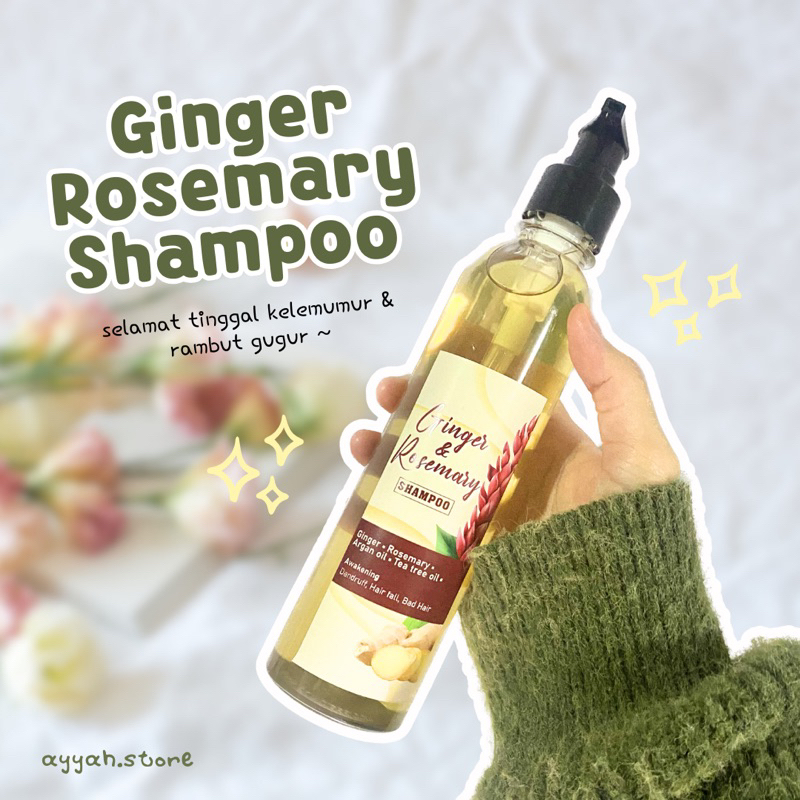 GINGER ROSEMARY SHAMPOO (HILANGKAN KELEMUMUR) | Shopee Malaysia