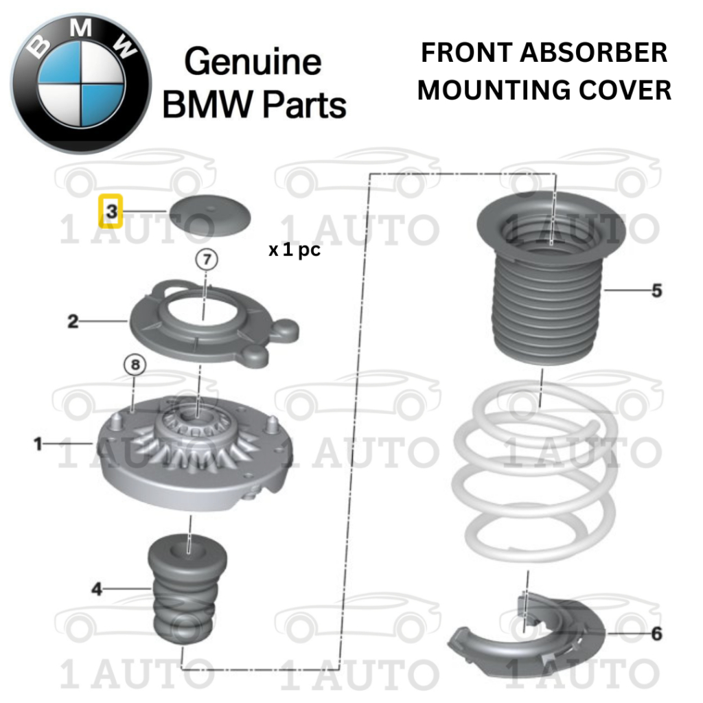 (GENUINE BMW PARTS) FRONT SHOCK ABSORBER MOUNTING DUST COVER (1 PC) BMW ...