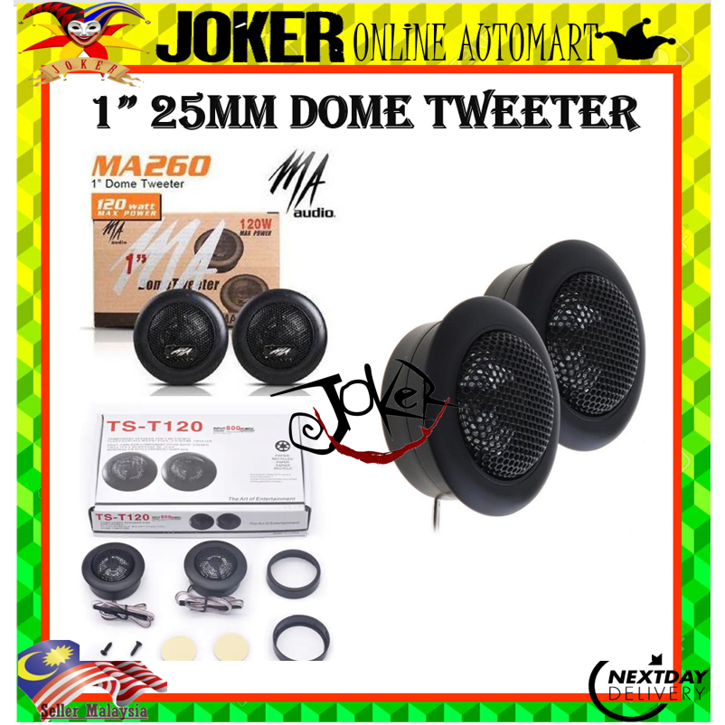 MA 260 TS-T120 Tweeter AUDIO USA 1'' 120W Titanium Dome Tweeter ...