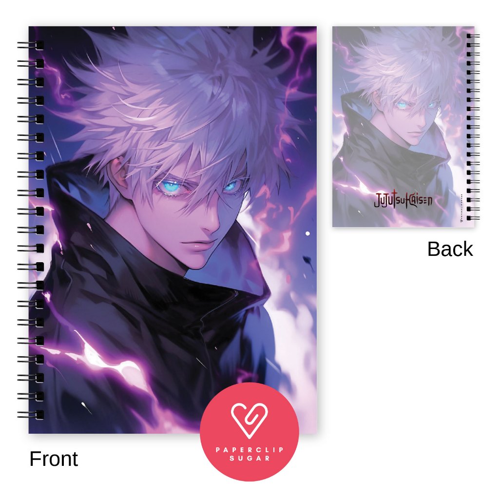Gojo Satoru Notebook A5 100pgs Anime Jujutsu Kaisen / Journal / Buku ...