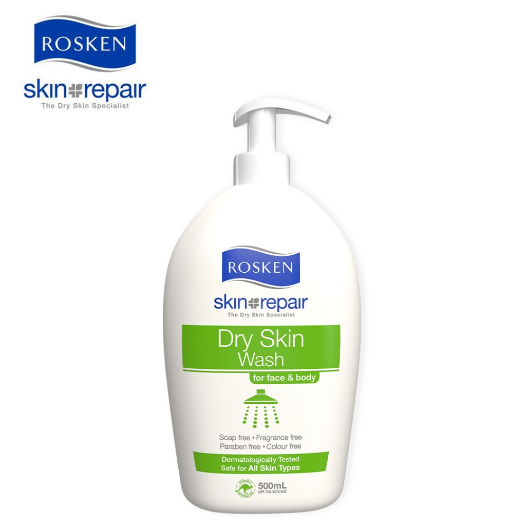 Rosken Pencuci Kulit Kering (500ml) | Rosken Skin Repair Dry Skin Wash ...