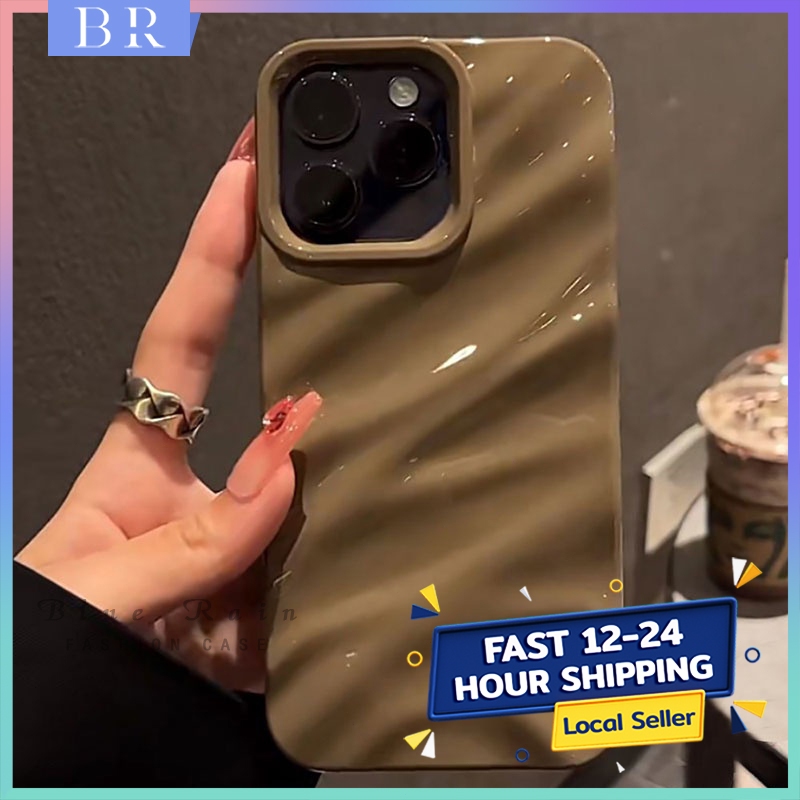 Luxury Silk Wavy Pattern Phone Case Compatible for iPhone 15 Pro Max ...