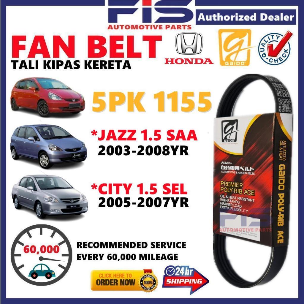 FIS Fan Belt Honda City 1.5 SEL IDSi Jazz Saa Air Cond Alternator Power Steering Tension Belt ...