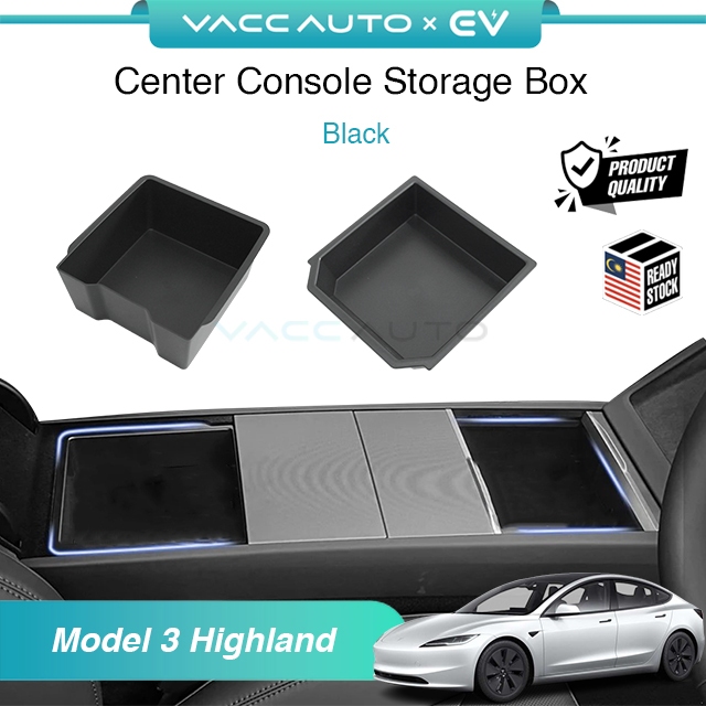VACC AUTO Center Console Front Rear Storage Box Organizer Tray Drawer ...