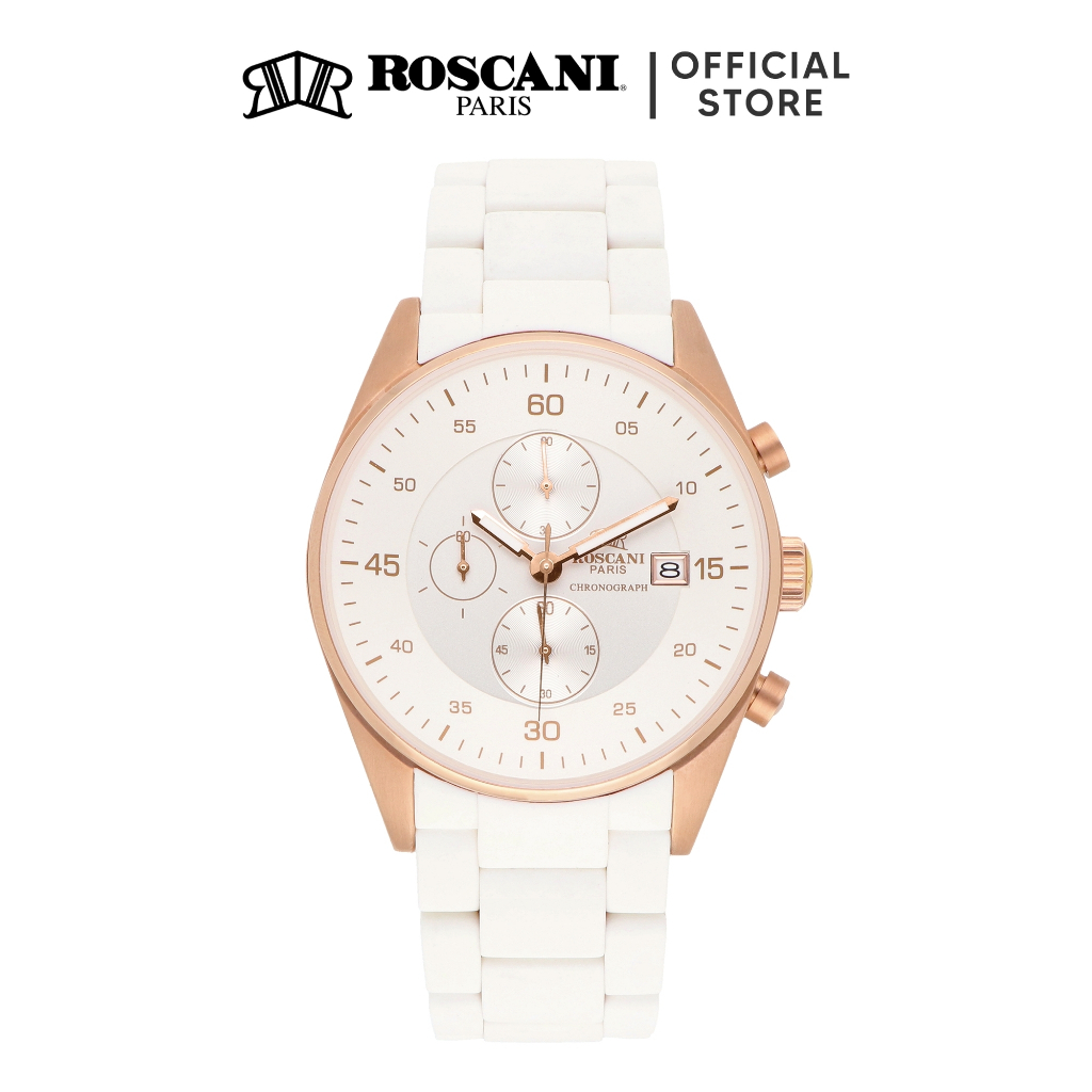 Roscani Noelle 972 Silicone Men Watch - Chronograph + WR 10ATM ...