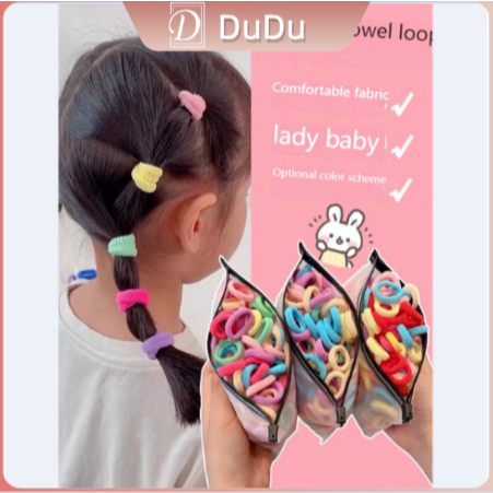 DuDu 50Pcs/Set Hairband Girl Hair Accessories Scrunchies Colorful ...