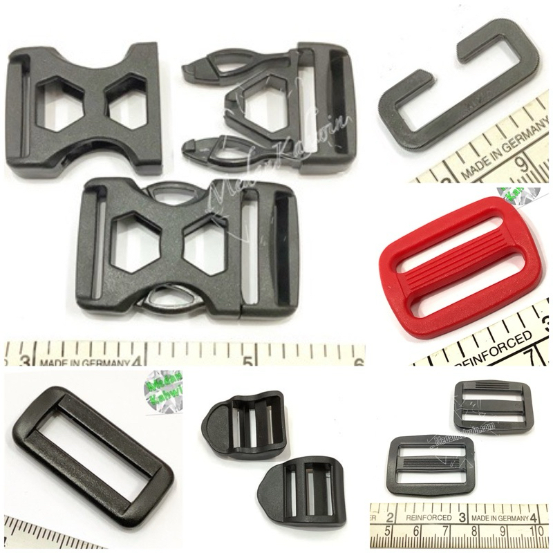 #BJ006410 Pelaras Plastik 1" Tali Beg Plastic Adjuster Buckles 25mm ...