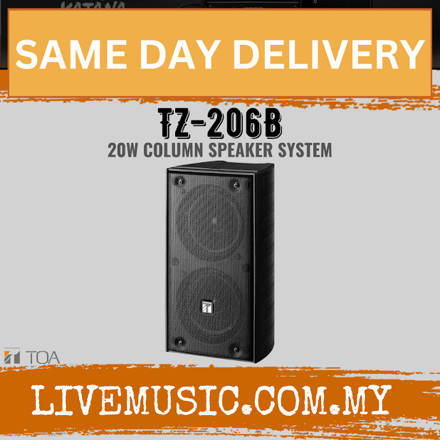 TOA Column Speaker TZ-206 20W Column Speaker System - White / Black ( TZ206 / TZ 206 ) | Shopee ...