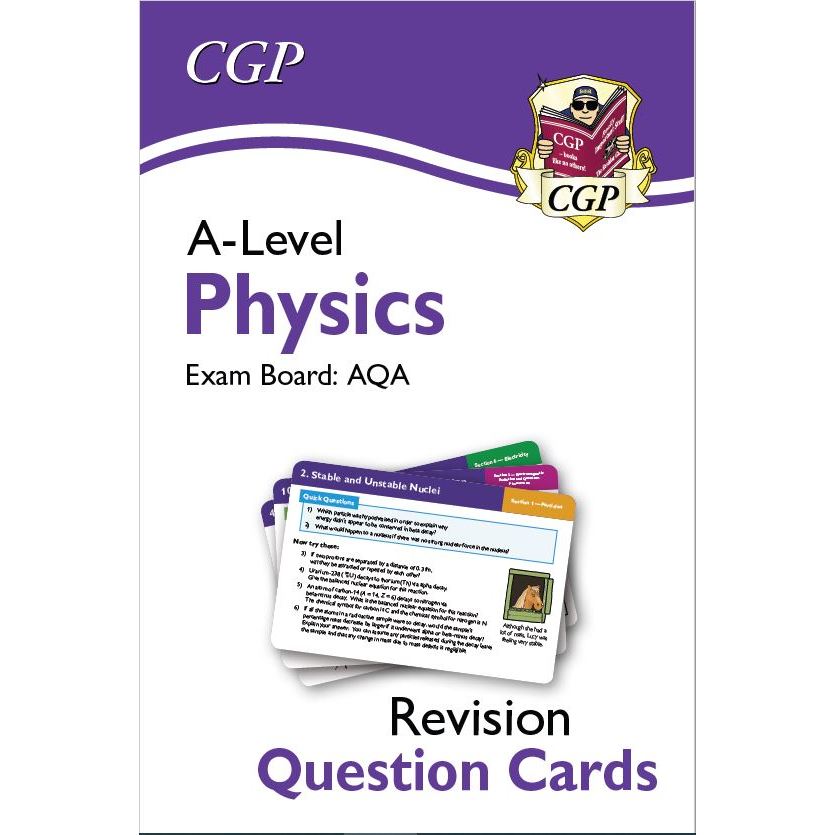 CGP A-Level Physics AQA Revision Question Cards + ANSWERS | Shopee Malaysia