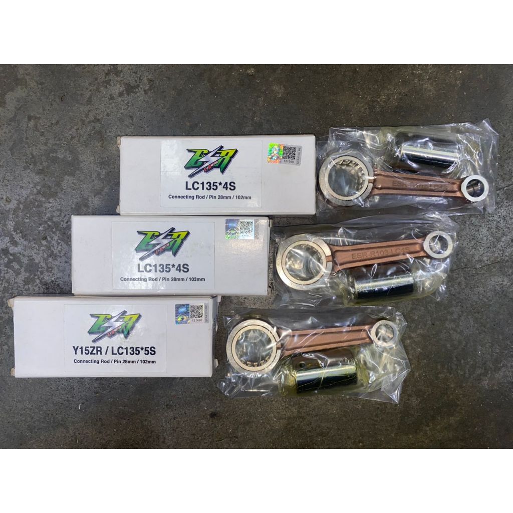 ESR MOTOR CON ROD KIT Y15 LC135 4S 5S 125Z RXZ PIN 22 PIN 28 ROD 109M ...