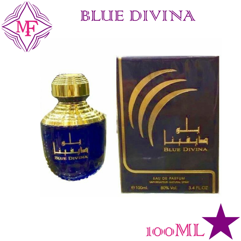 BLUE DEVINA EAU DE PERFUME SPRAY 100ML ARD AL ZAAFARAN FOR MEN 100% ...