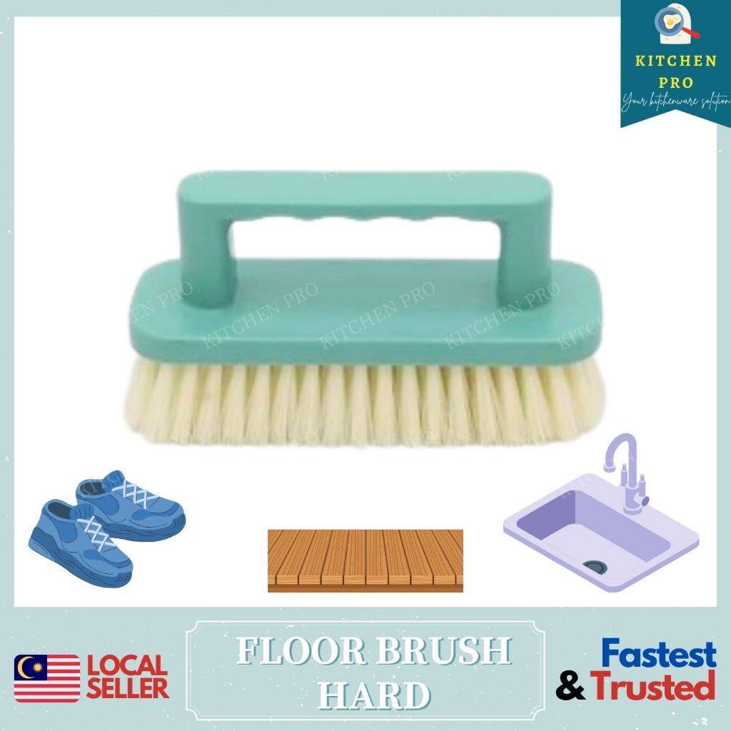 𝐊𝐈𝐓𝐂𝐇𝐄𝐍 𝐏𝐑𝐎 | Washing Hand Brush With Handle Floor Cleaning Tiles Scrub ...
