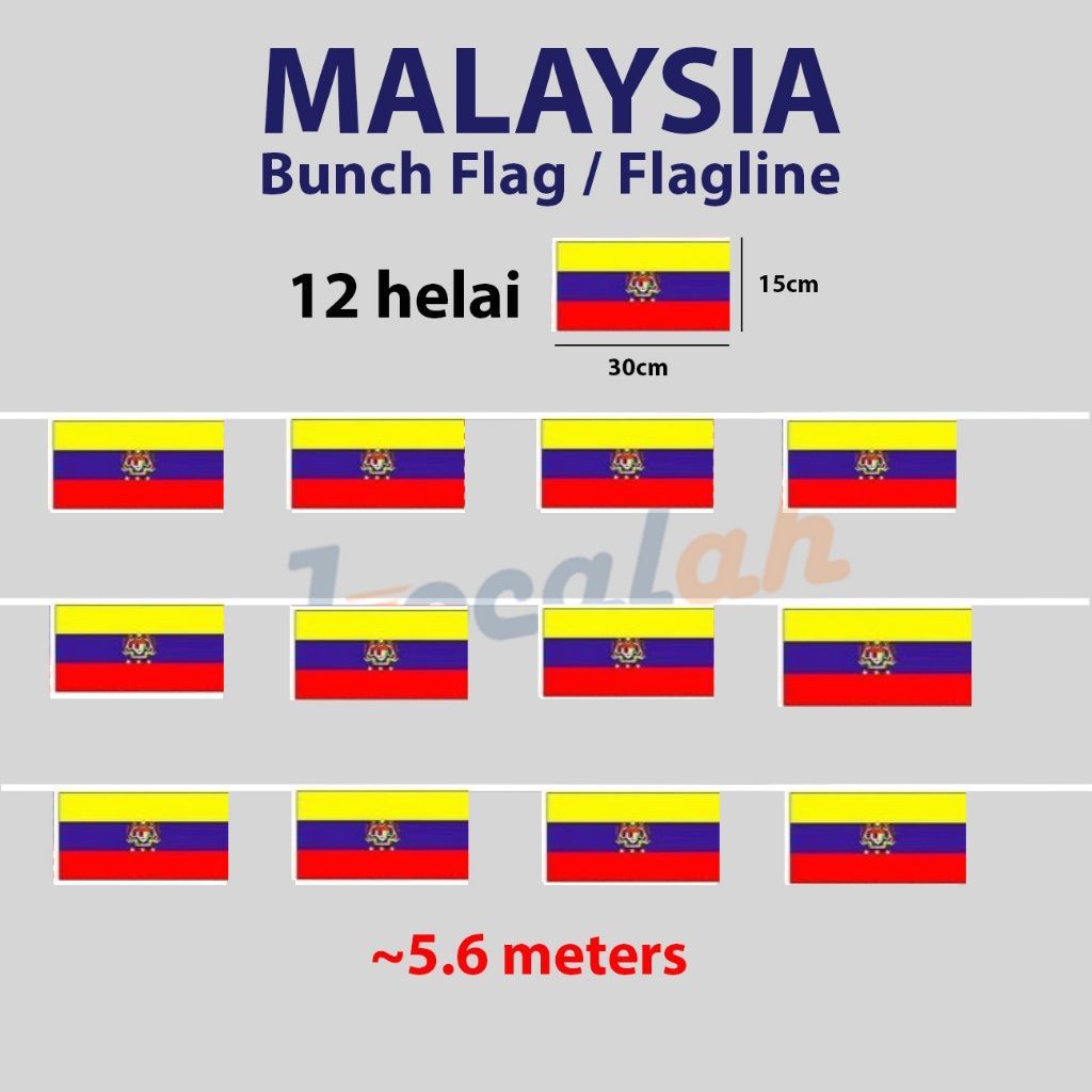 Malaysia Flagline Bunch Flag / All States Bunch Flags / Bendera ...