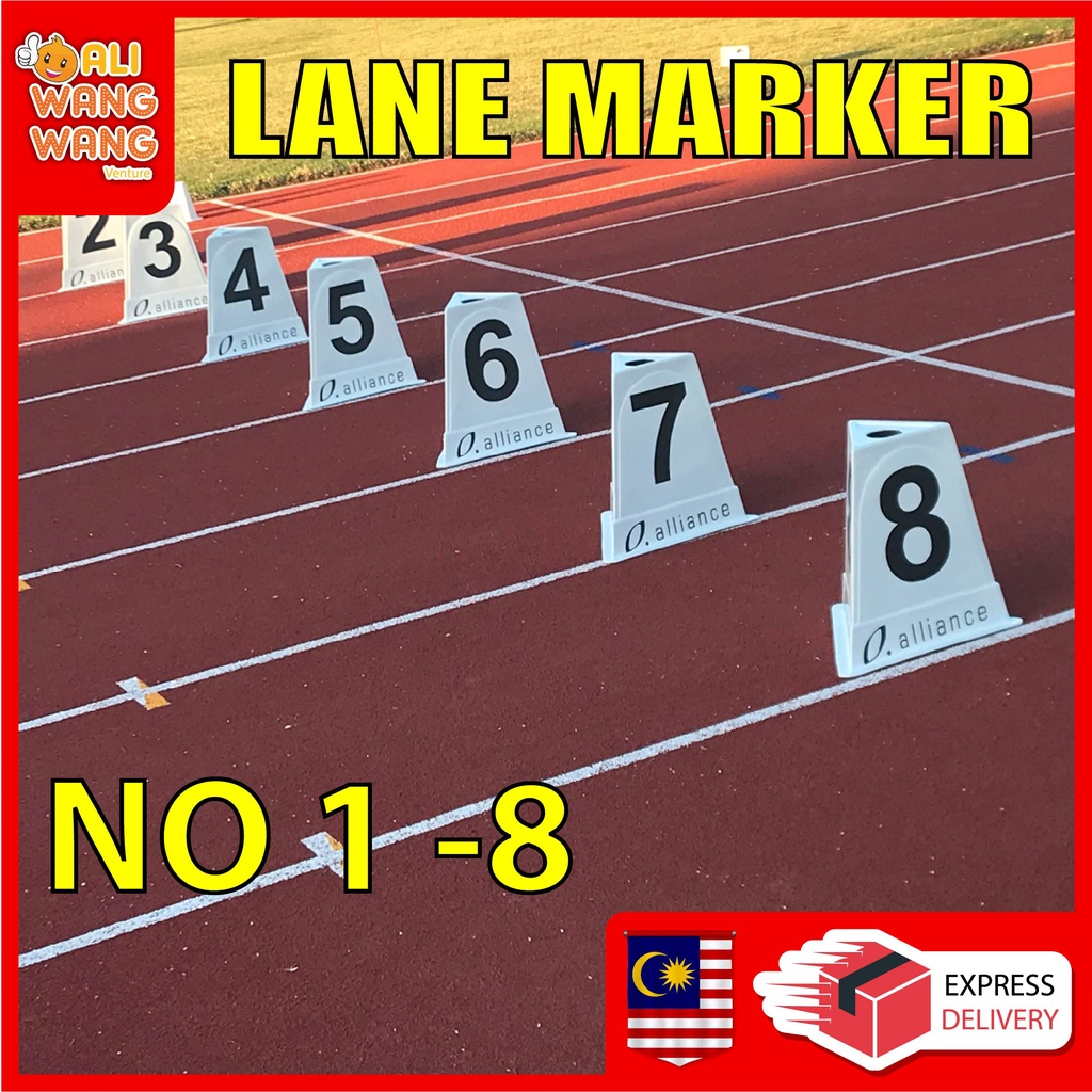 LANE MARKER / CONE / KON UNTUK LORONG LARIAN / RUNNING TRACK PADANG DAN ...
