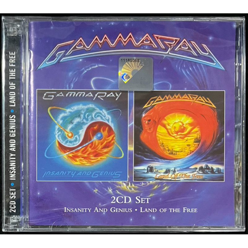 GAMMA RAY - Insanity And Genius + Land Of The Free 2010 COOKING VINYL ...