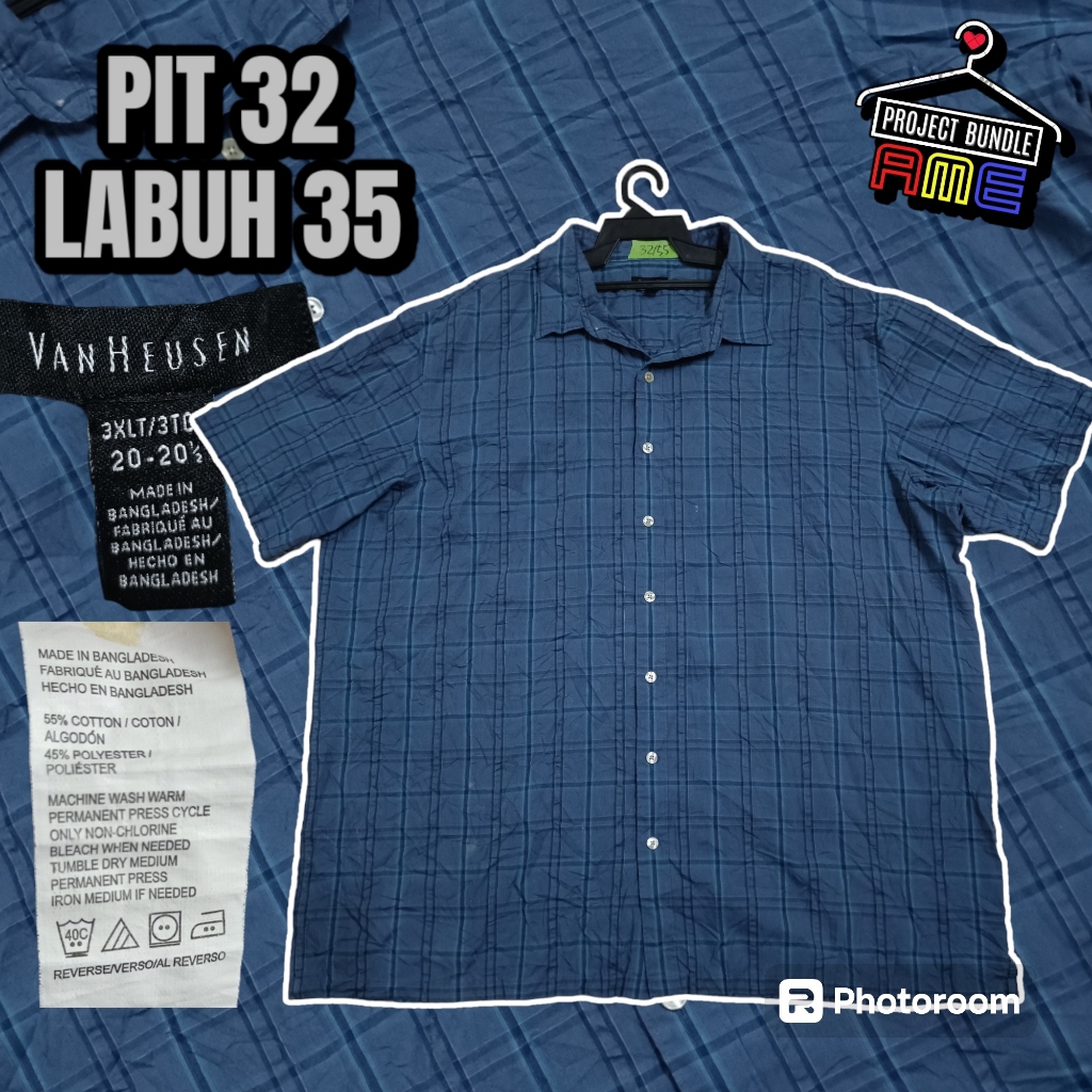 Kemeja Shirt Bigsize Oversize 5XL+ (Pit 31+ Ukuran Dada 62+ inch ...