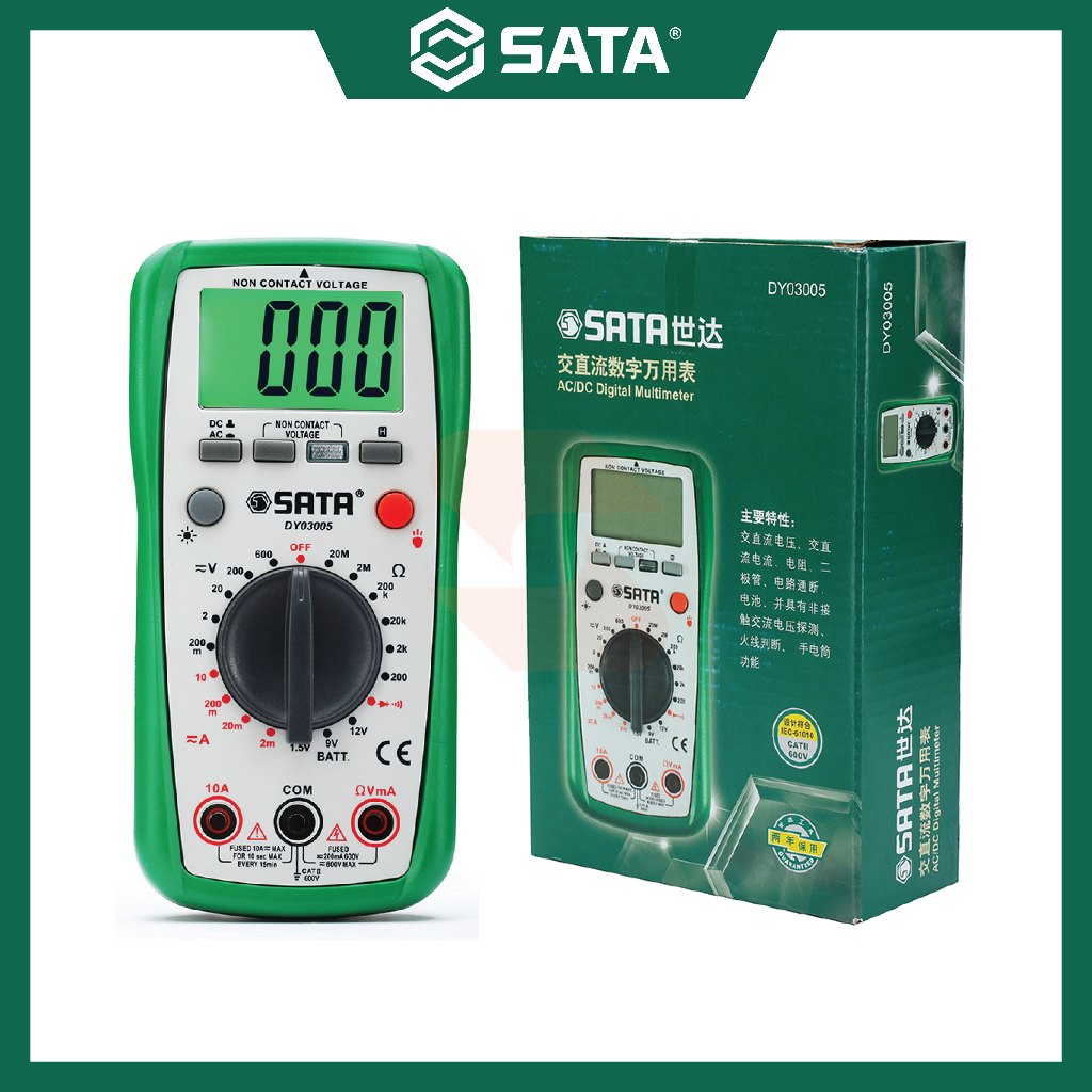 SATA DY03005 AC/DC Digital Multimeter | Shopee Malaysia