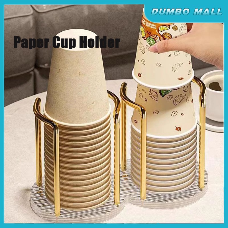 Paper Cup Holder Kitchen Disposable Cup Dispenser Rack Coffee Cup ...