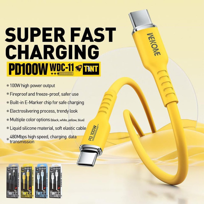 Wekome WDC-11 TINT Series PD100W Super Fast Charge | Shopee Malaysia