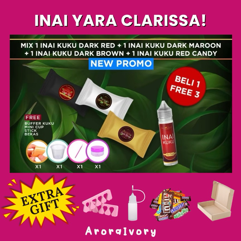 🔥POS HARI YANG SAMA🔥INAI YARA CLARISSA 1 SET 4 WARNA | Shopee Malaysia