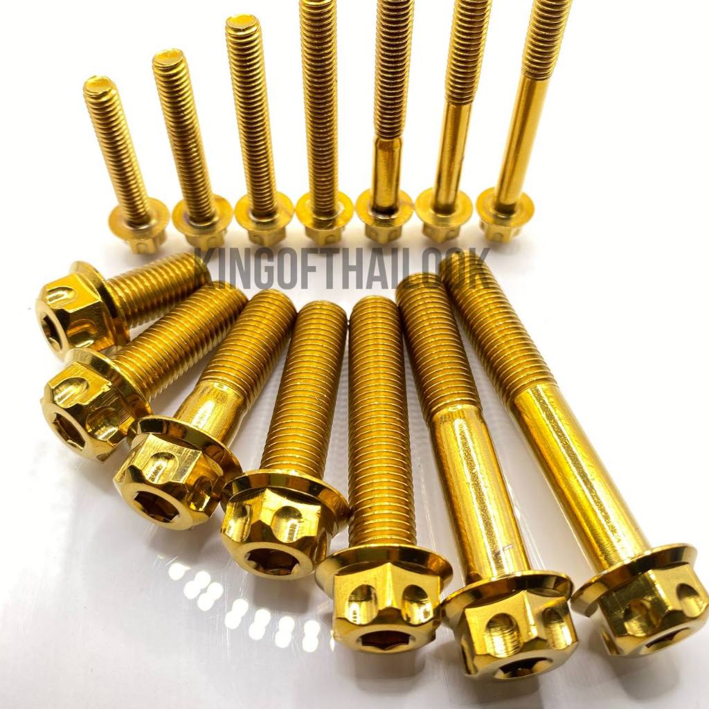 🔥SCREW GOLD STAR SAIZ M5 M6 M8 M10 ORIGINAL HENG 🔥SKRU UNIVERSAL THAI ...