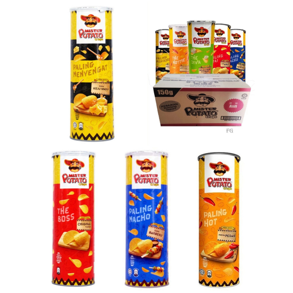 Mister Potato Crisps Potato Chips 125g x 14 ( Carton) | Shopee Malaysia