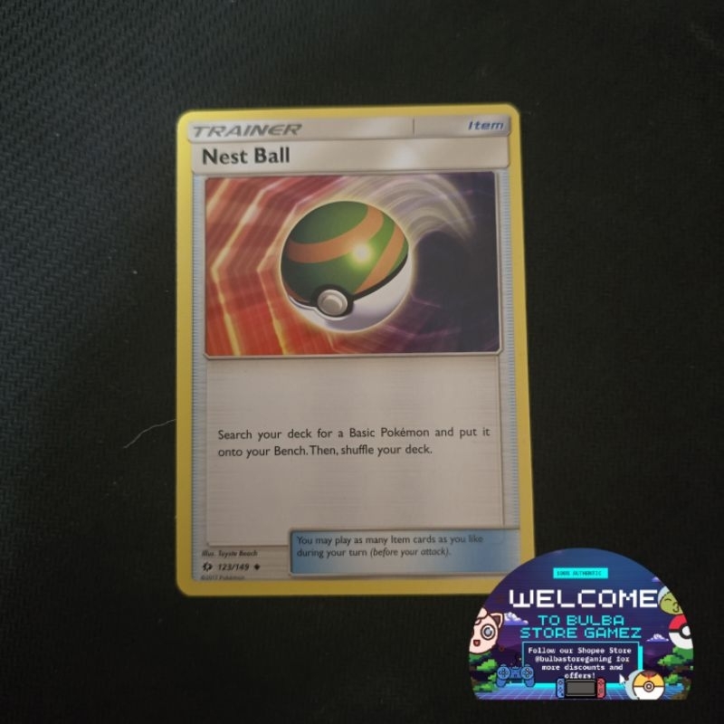 Nest Ball 123/149 Pokémon TCG Card Game Sun & Moon SM Original | Shopee ...