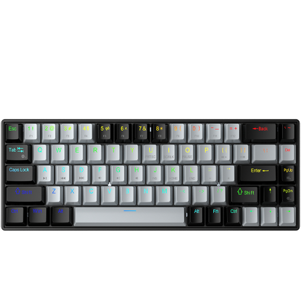 AULA F3261 Mechanical Gaming Keyboard 61 Keys Compact Hot Swappable RGB ...
