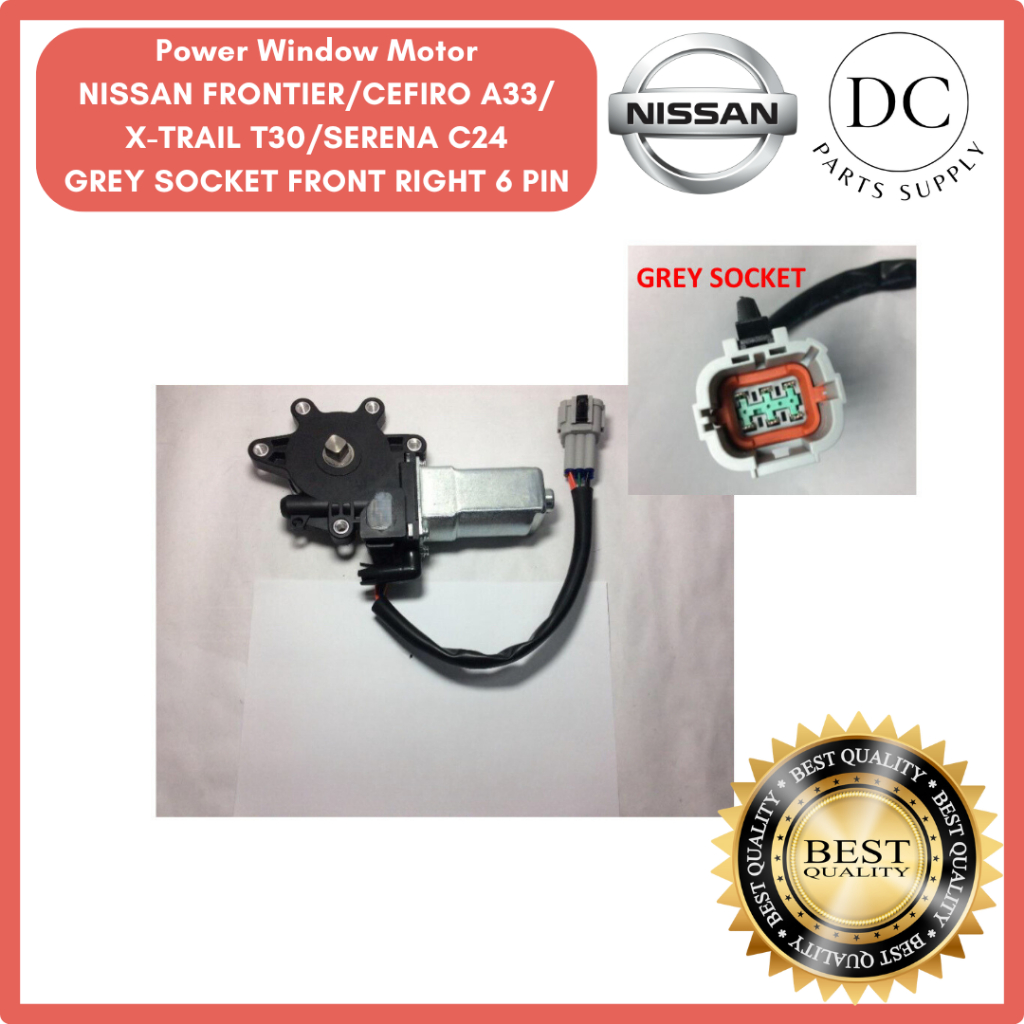 Nissan Frontier/Cefiro A33/X-Trail T30/Serena C24 6 PIN Grey Socket ...