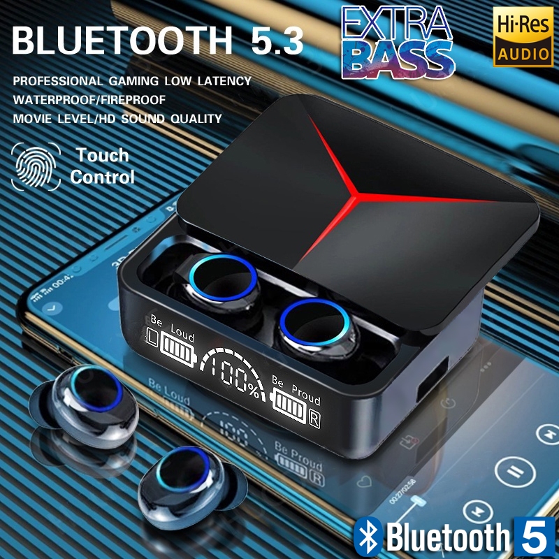 M90 TWS Wireless Bluetooth Earphones Sliding Cover Gaming Headphones ...