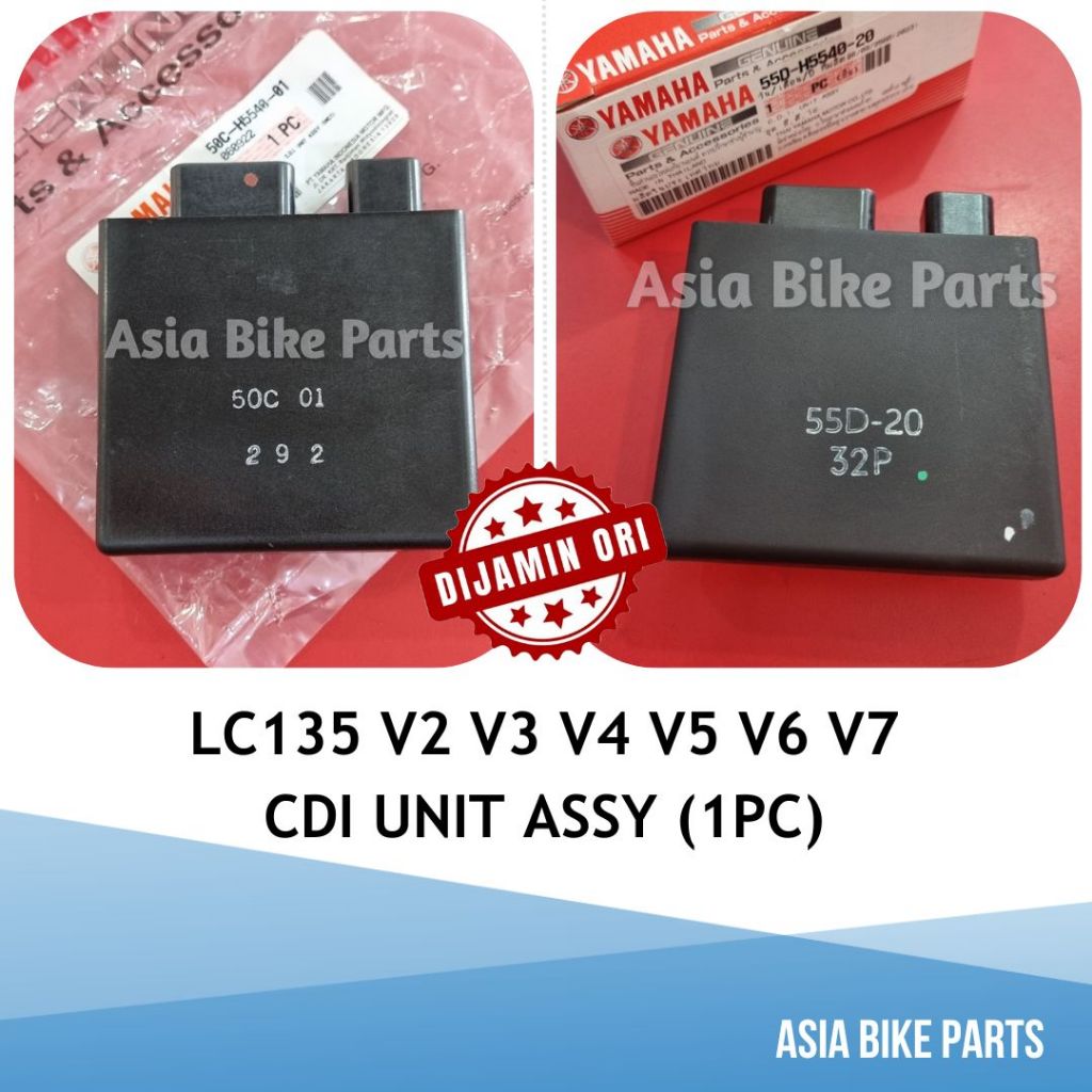 Yamaha Original LC135 V2 V3 V4 V5 V6 V7 CDI Unit Assy - 50C-H5540-01 / 55D-H5540-20 | Shopee ...