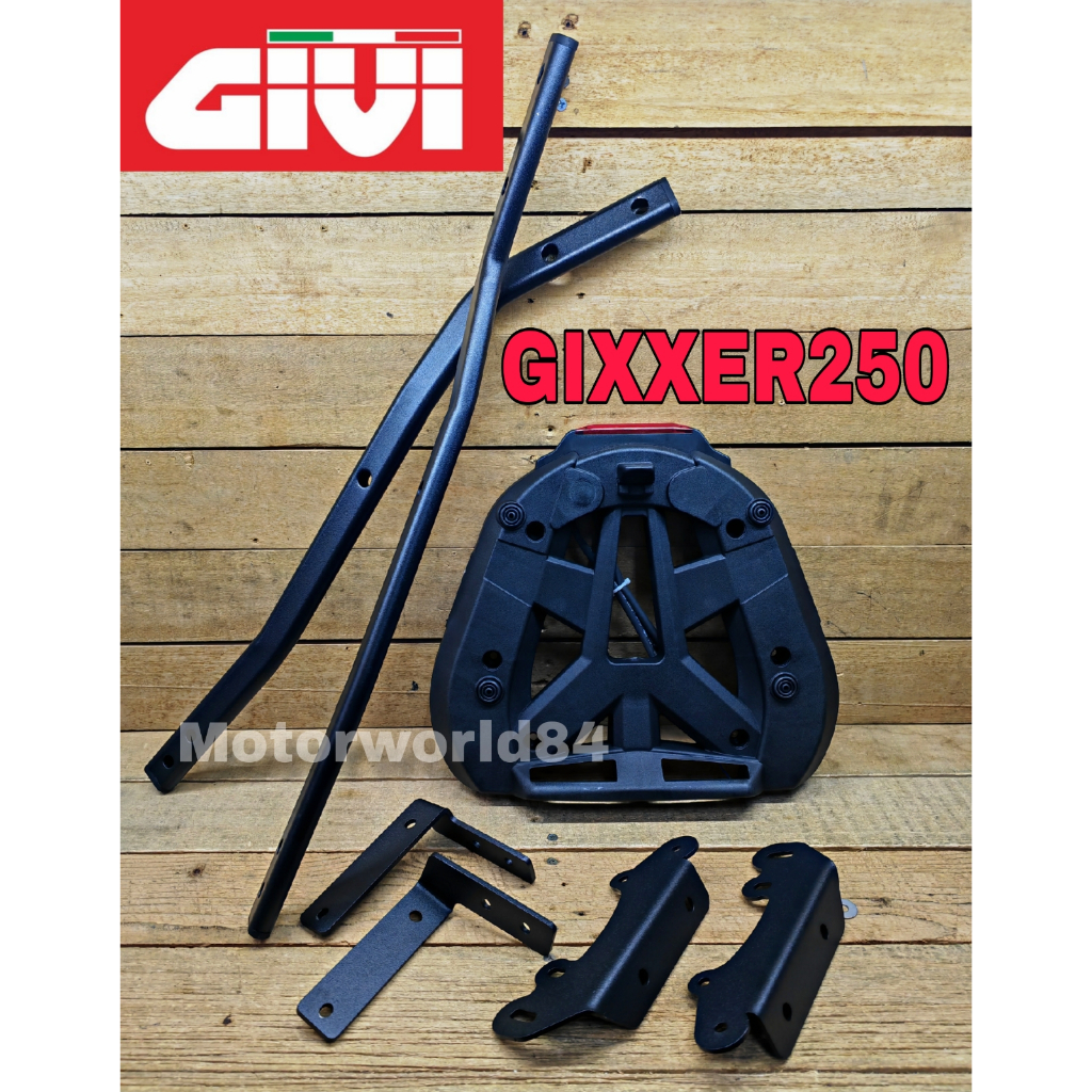 MONORACK GIVI SUZUKI GIXXER 250 / SF250 NEW SPECIAL RACK ADVANCE BLACK GIVI 100% ORIGINAL TAPAK ...