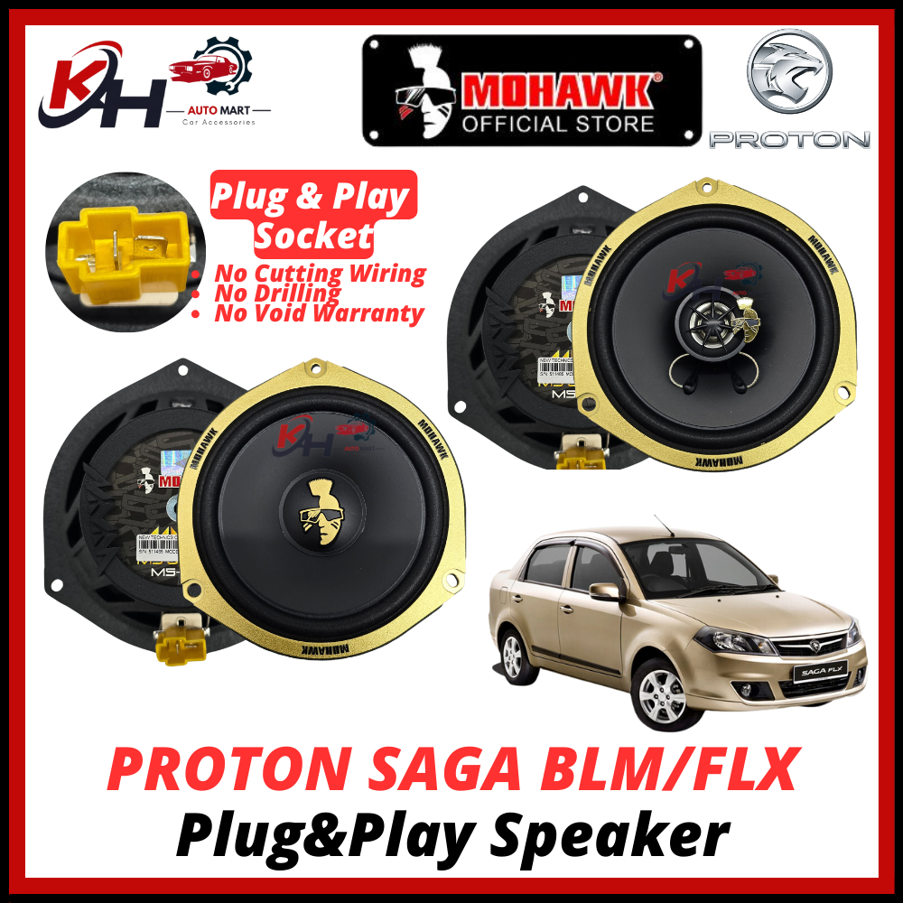 ★PROTON SAGA BLM FLX ★ 6'' MOHAWK M5 Plug&Play 2-Way Coaxial MID BASS ...
