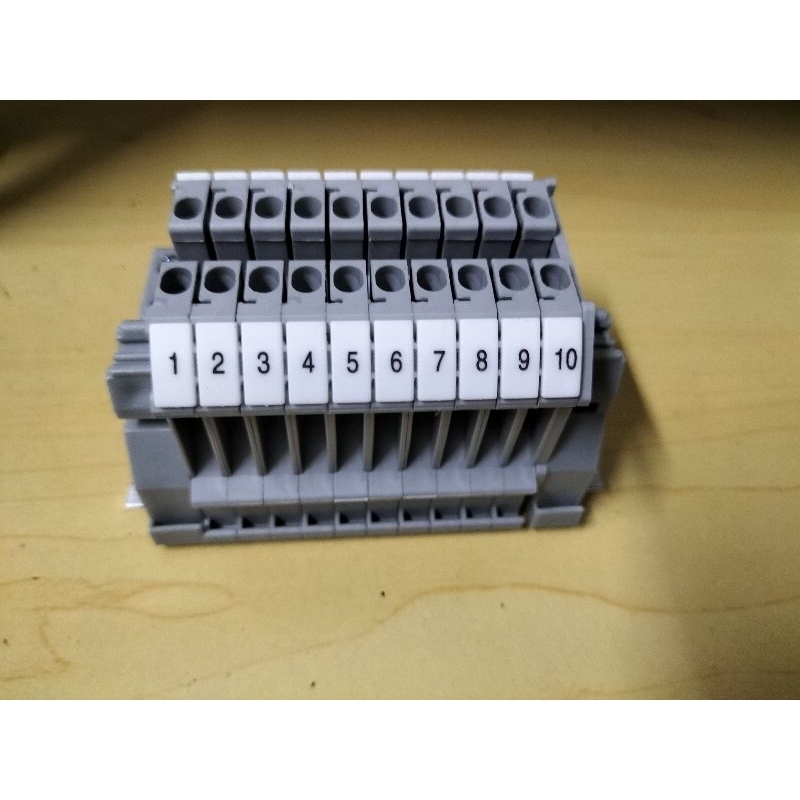 Power Distribution DIN Rail Terminal Block 10P 20P Connector 32A 41A 57A 800V UK2.5B UK5N UK6N ...